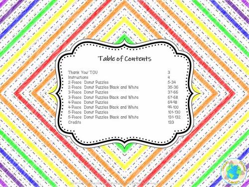 Student Grouping Puzzle Cards Donut Theme by Teach Travel Learn | TpT