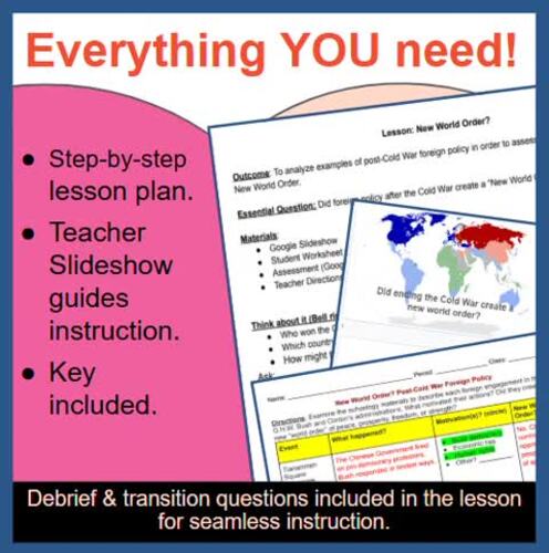 Foreign Policy After the Cold War: Complete U.S. History Lesson | TPT