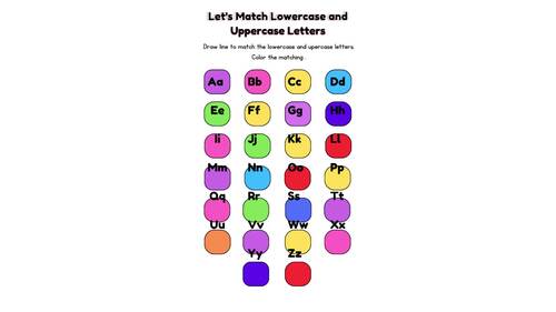 Let's Match Lowercase and Uppercase Letters by Lern and Fun | TPT