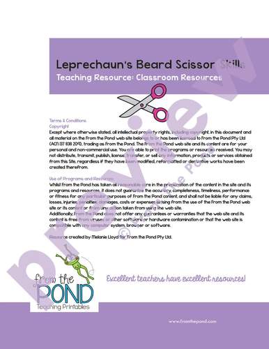 St. Patrick’s Day Cutting Practice | Fine Motor Scissor Skills Activity