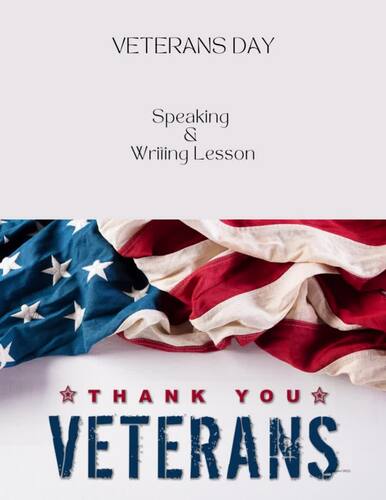 Veterans Day: Speaking & Writing Lesson by Josephine's EFL Classroom