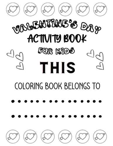Valentine's Day Coloring Book for Kids by suzyteacherstore | TPT