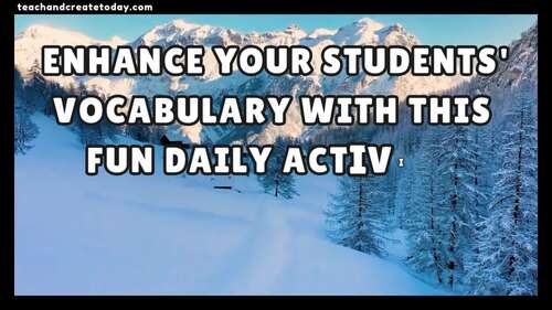 3rd Grade ELA Vocabulary Activity Word Of The Day Bell Ringer February ...