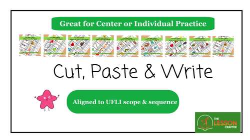Phonics Letter-Sound Correspondence Cut,Paste & Write:UFLI Aligned K-1 ...