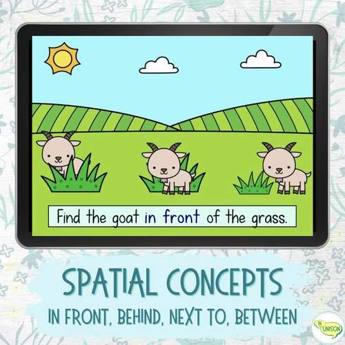 Farm Spatial Concepts Boom Cards™ | In Front Behind Next To Between
