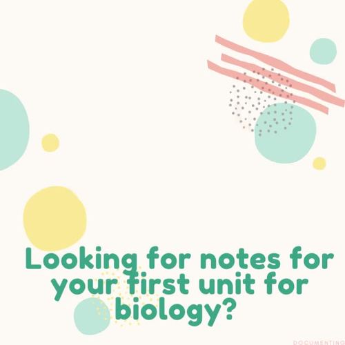 Biology Notes | Bundle of "Biology Basics Notes" by TheBusyBiologist