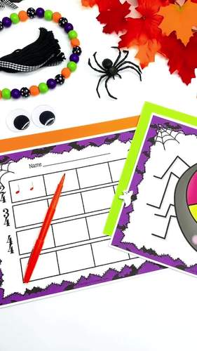 Halloween Rhythm Spinners Composing Activity – Spin A Rhythm, Notate ...