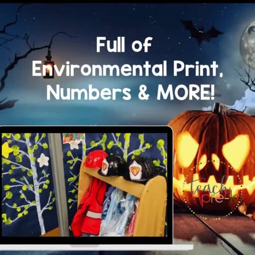 Halloween Costume Shop Dramatic Play Center Printables, Labels, & Signs