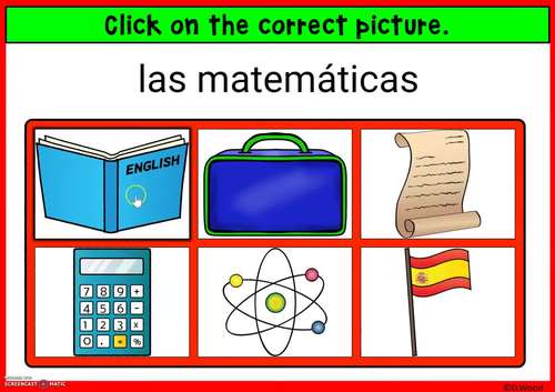 La Escuela - Boom Cards Spanish - Back to School by Debbie Wood | TPT