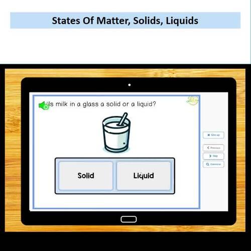 States Of Matter, Solids Liquids | Boom Cards Digital Resource | TPT