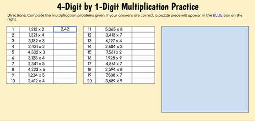 Digital! Back to School! Multi-digit Multiplication: 5th Grade Math ...