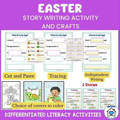 Easter Writing Activity Differentiated Writing for Special Education ...