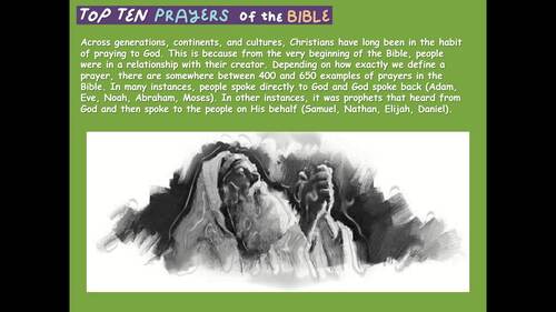 Learn How to Pray By Looking at --- THE TOP TEN PRAYERS OF THE BIBLE