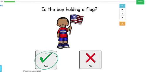 4th July Yes or No Questions | Patriotic Boom Cards for Special Education