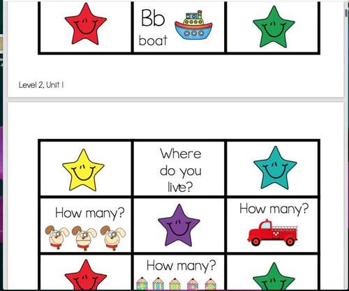 Find-A-Star: A Reward System for VIPKID Level TWO (Units 1-6) Online ...