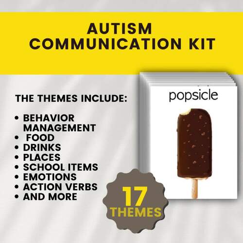 171 Communication cards starter kit Aided-Language Cue Cards Autism Non ...