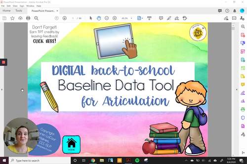 DIGITAL Speech Therapy Baseline Data Collection Bundle by Lauren LaCour ...