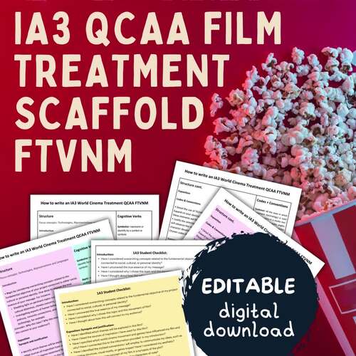 IA3 Treatment Scaffold QCAA ATAR FTV Film Media Literacy World Cinema ...