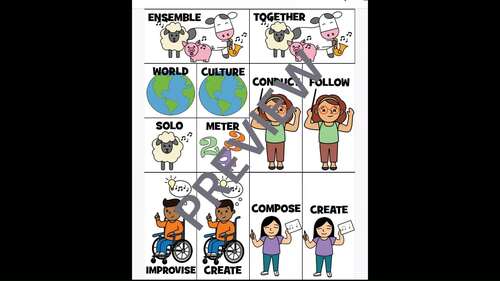 Illustrated Learning Targets: Early Childhood Music by Organized Chaos ...
