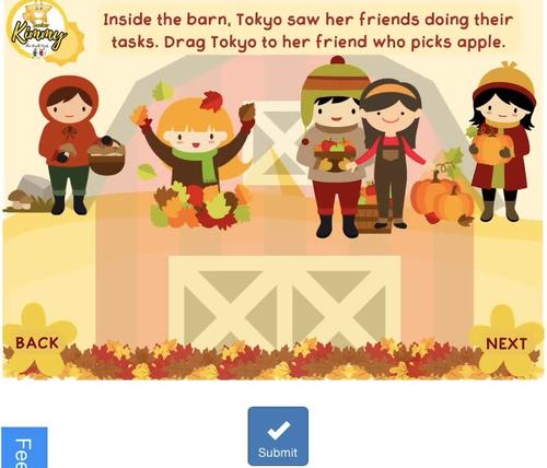 Fall Interactive Story by Teacher Kimmy | TPT