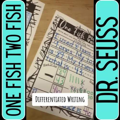 One Fish Two Fish No Prep Math Writing Craft Parent Flyer Reading ...