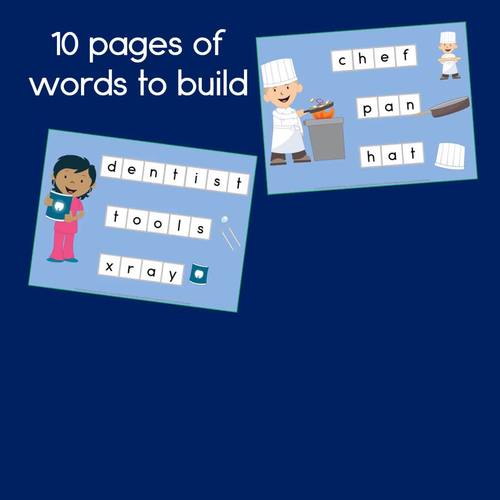 Community Helpers Word Building and Vocabulary Posters | TPT