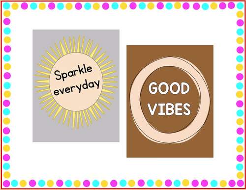 Boho Neutral Motivational Posters, Growth Mindset Posters ...