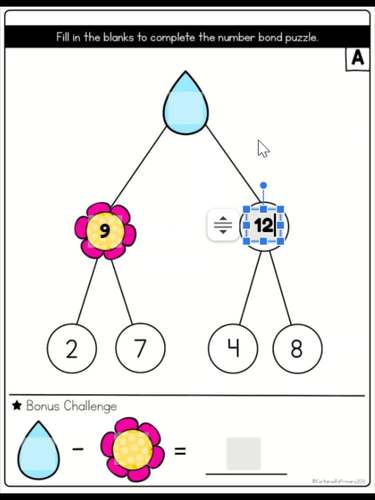 Spring Math Enrichment | Number Bonds Brain Teasers | Digital & Printable