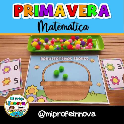 La Primavera actividades y centros de matemática / Spring Spanish Math ...