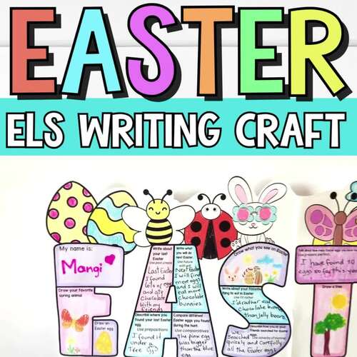 ESL Easter Writing Craft – Bulletin Board Grammar Review for 2nd to 3rd ...
