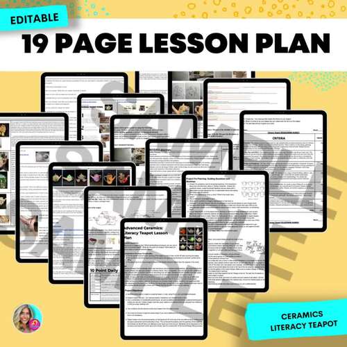 Clay Literacy Teapots - Ceramics Unit (middle & high school art) 8 weeks