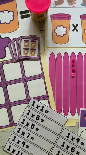 Multiplication Playdough Bundle by Homeschooling Autism | TPT