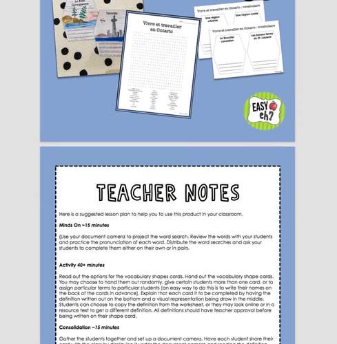 Vivre et travailler en Ontario // Grade 3 Social Studies Introductory ...