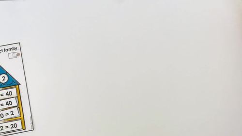 Multiply and Divide Fact Families Work Bin Task Cards | Centers for ...