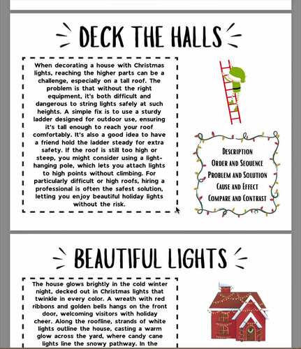 Christmas Text Structure Gallery Walk | Holiday ELA Activity & Reading ...