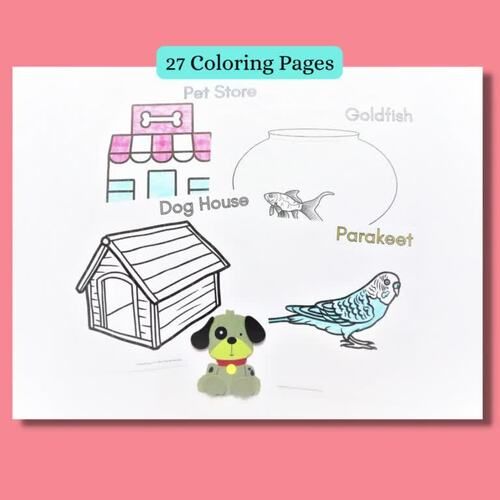 pet store coloring pages