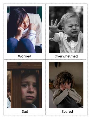 Emotion/Feeling Flash Cards - Real Life Pictures - Social Emotional ...