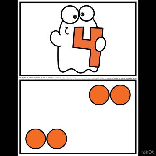 Halloween Subitizing Matching Cards | Numbers 1–10 Math Center for K–1