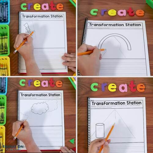 Transformation Drawing and Writing Station: 90 Squiggle Stories