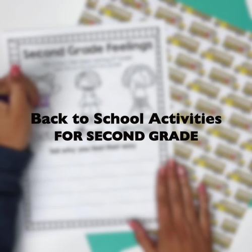 Back to School Activities - Second Grade by Tess the Krafty Teacher