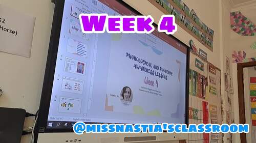 Phonological & Phonemic Awareness Interactive Lessons for Beginners/Week 4