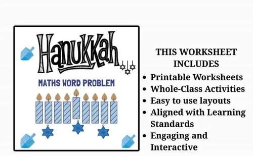Hannukah Maths Word Problem by Learnwith Ease | TPT