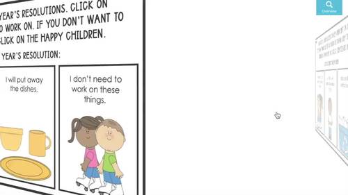 New Years Resolutions and Picture Scenes Boom Cards by love2speak