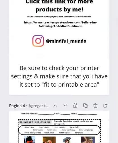 Casita-Encanto: La casa vocab & tener expressions (expresiones con tener)