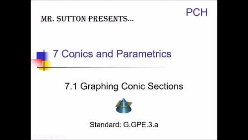 Graphing Conic Sections by Mr Sutton Presents | TPT