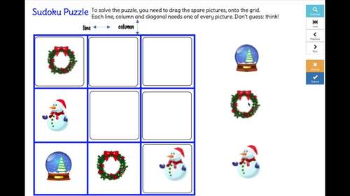 Math Puzzle SUDOKU Activities for Christmas by Aussie Waves | TPT