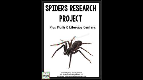 Spiders: A Research and Writing Project PLUS Centers! | TpT