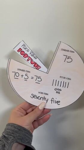 Math Place Value Craft by The Teaching Diva Corner | TPT