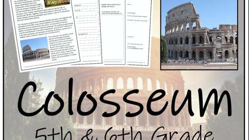 The Colosseum Close Reading Comprehension Activity | 5th Grade & 6th Grade