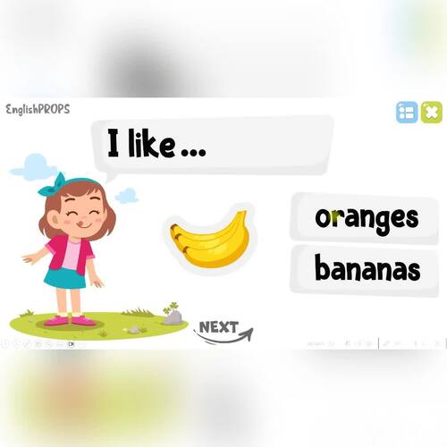 Food Likes & Dislikes PowerPoint Game/Food Vocabulary/I like/I don't ...